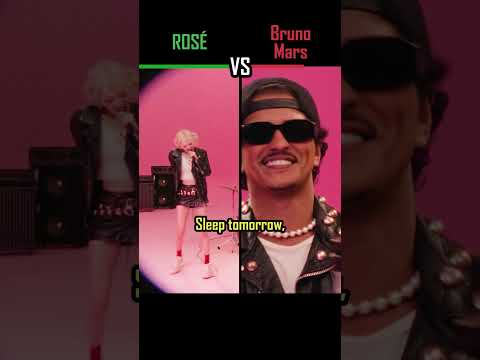 ROSÉ & BRUNO MARS - APT. - #shorts #versus #music