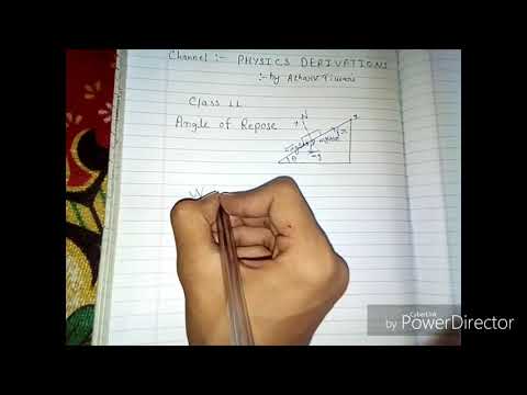 Angle of Repose Class 11 full explained