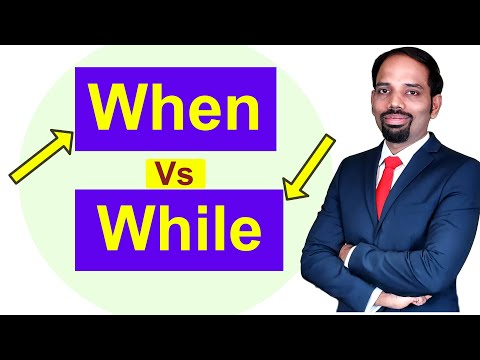 When and While in Tamil | Spoken English in Tamil