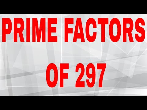 Prime factors of 297|Prime Factorization