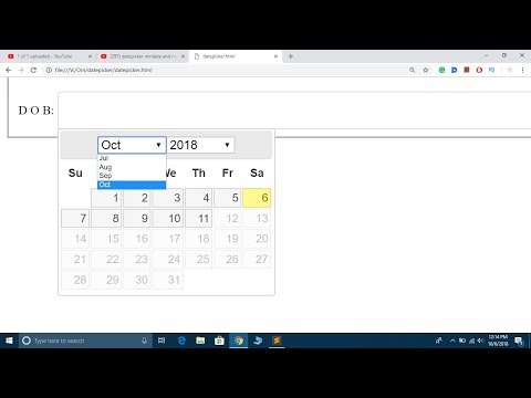 Learn jQuery Tutorial 17 Set minimum and maximum date dynamically in jQuery UI Datepicker - Mind ...