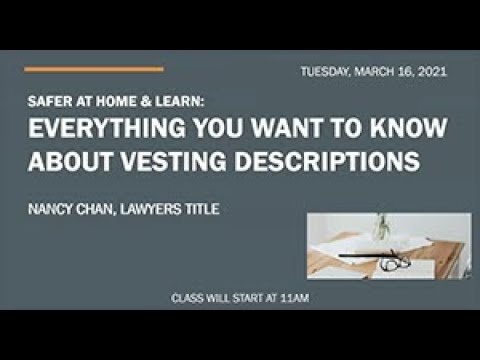 Everything you want to know about Vesting Descriptions