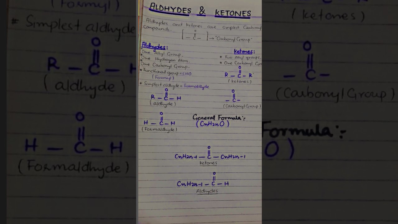 Aldehydes and Ketones | Chemistry Mdcat #shorts #viral #mdcat #mdcatnews