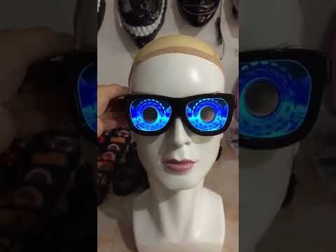 technology DJ glowing party glasses