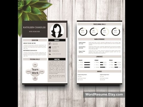 CV Template Created in MS Word - Instructions