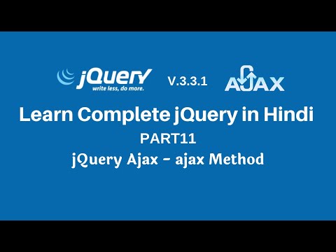 Learn jQuery Ajax ajax Method in Hindi Part11 - Mind Luster