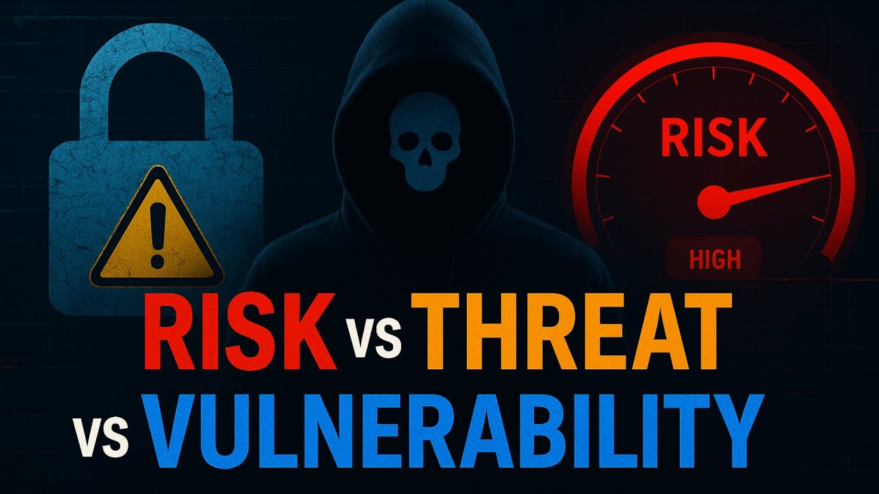 Risk vs Threat vs Vulnerability in Cybersecurity (Clear & Simple Guide)