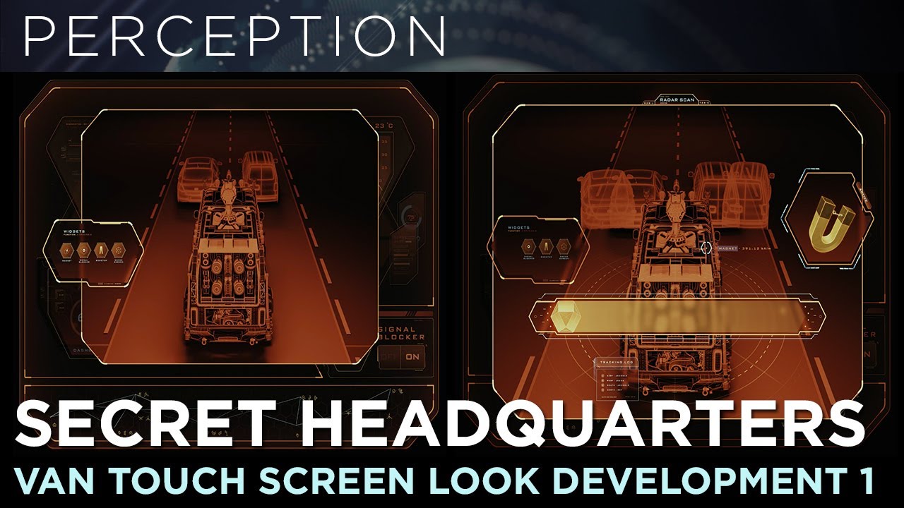 Secret Headquarters - Van Touch Screen Interface Look Development 1