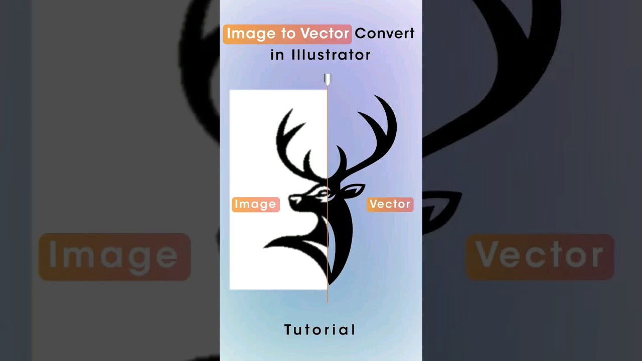 How to convert PNG to vector In illustrator #adobeillustrator #photoshop  #illustratortutorial