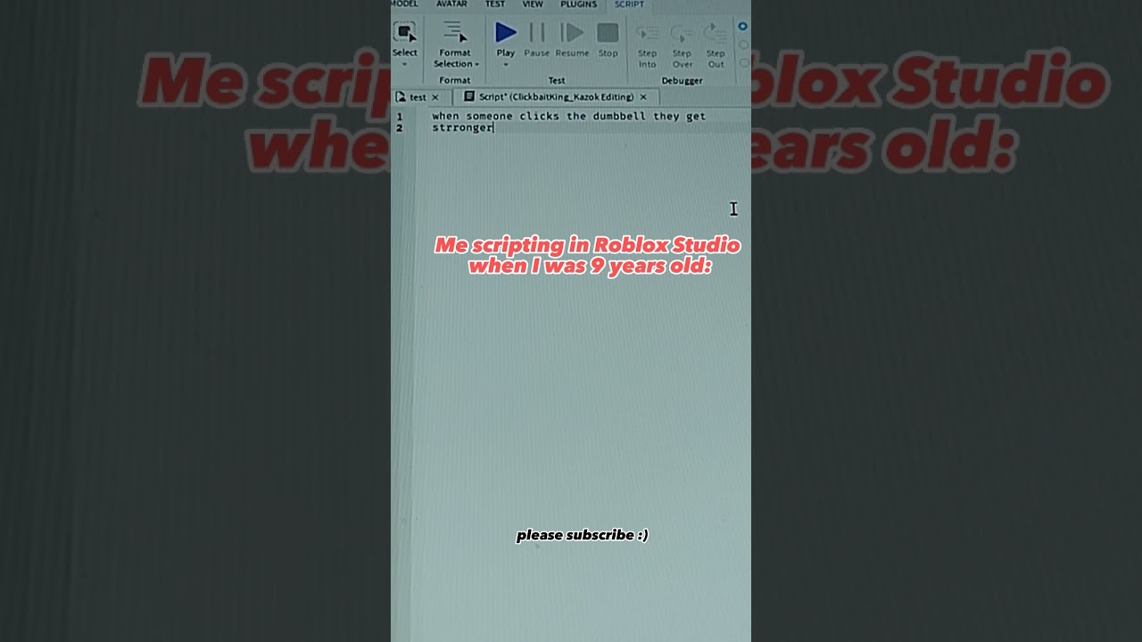 Scripting for the first time be like: #roblox #shorts