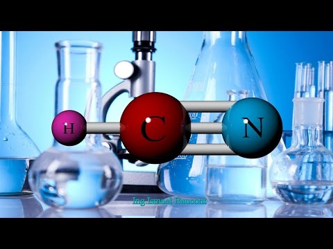 Hydrogen Cyanide: 3D Molecule Animation