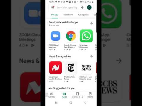 Downloading Zoom Cloud Meeting App for Android