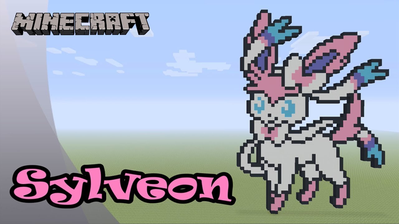 Minecraft: Pixel Art Tutorial: Sylveon (Pokemon)