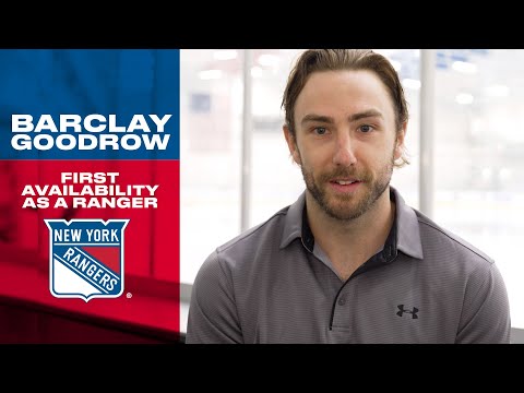 Barclay Goodrow's First Availability with the New York Rangers