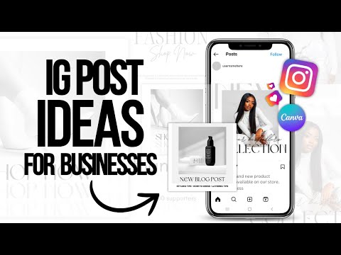 10 INSTAGRAM POST IDEAS FOR BUSINESSES | IG Post Tutorial Using Canva