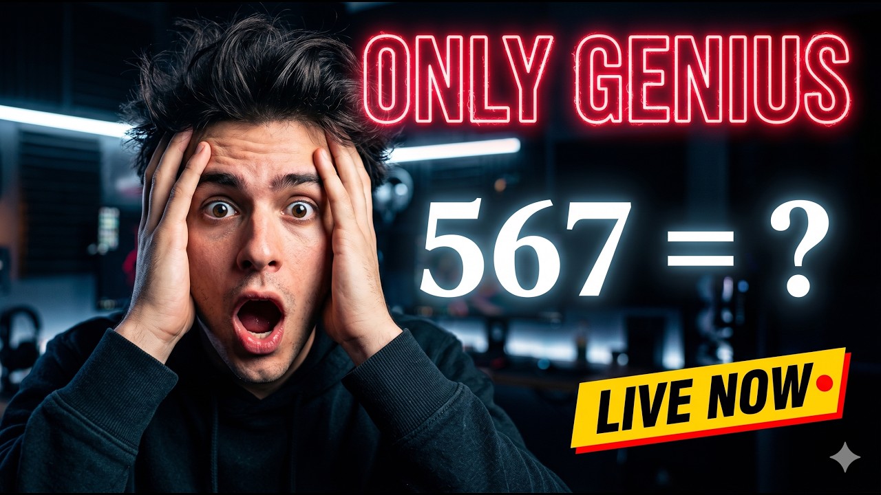 99% FAIL This Brain Test LIVE 😱 Can You Solve It? #youtube-live #viral #trending #explorepage