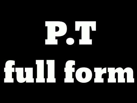 PT full form || pt || full form || pt meaning