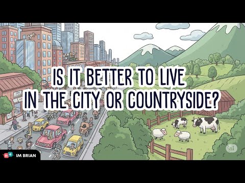 Is It Better to Live in the City or Countryside?| π§ English on the Go! | Beginner