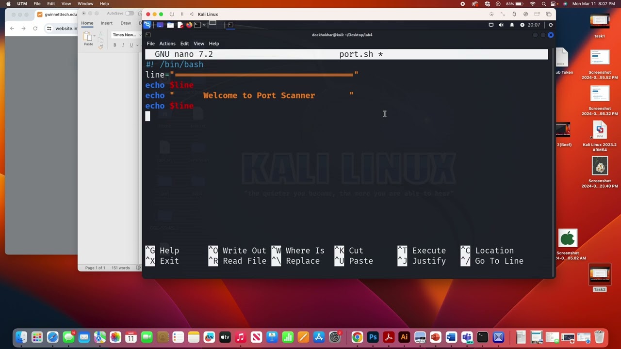 Port Scanner Using Bash Scripting