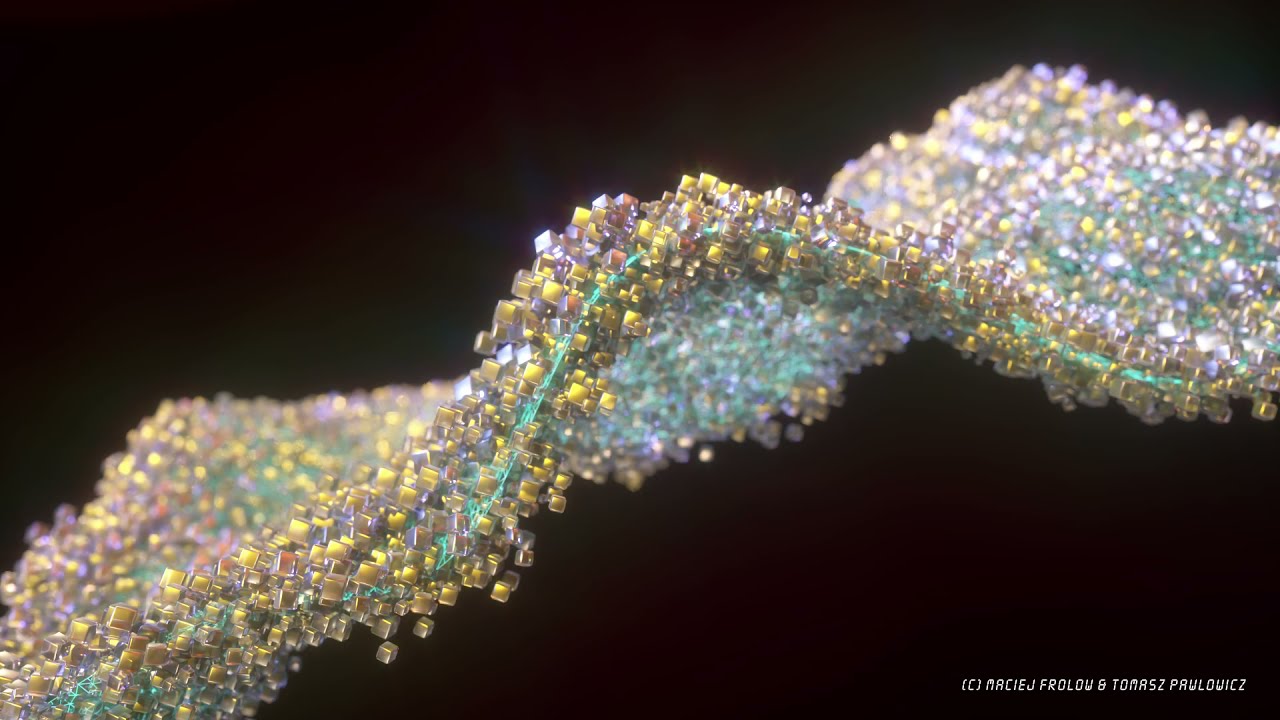 Data cubes abstract background