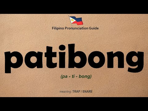 How to Pronounce PATIBONG | Learn Filipino Fast | Talk to Me in Tagalog