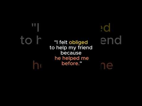 What's the Difference between Obliged and Obligated? #c1 #EnglishGrammar #WhatIsTheDifference