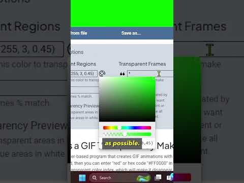 How to remove a gif's background. This works best if the background of the gif is a solid colour