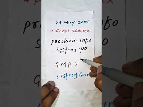 Prostarm Info Systems IPO GMP Today | Listing Gain (Estimate)| Grey Market Premium | Apply or Avoid