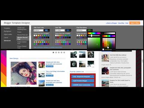 Workmag Blogger Template With Blogger Template Designer