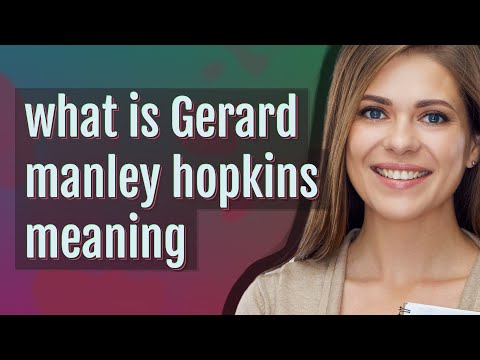 Gerard manley hopkins | meaning of Gerard manley hopkins