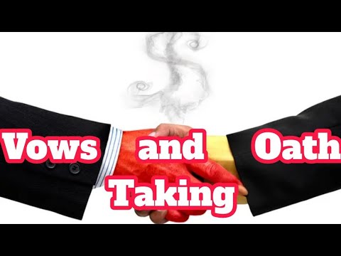 What Does The Bible Say About Taking Vows,Pledges or Oaths by teacher Joe