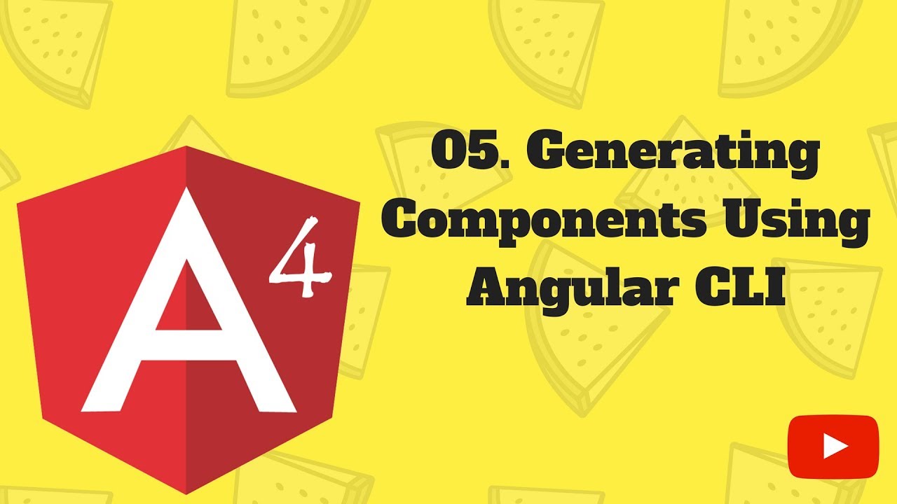 AngularJS 4 Tutorial: 05. Generating components using Angular CLI