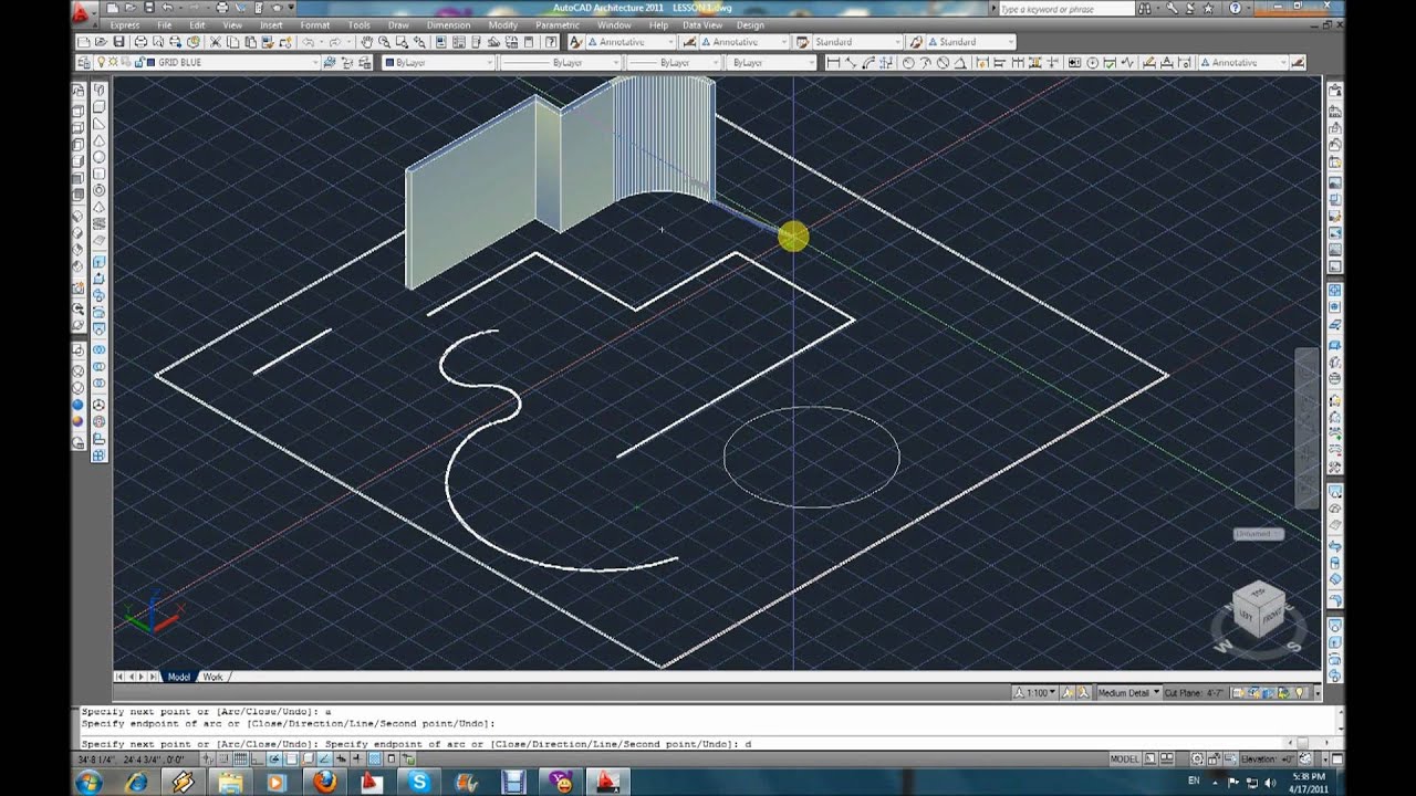 Autocad 3D Modeling Tutorial Part 1 - Polysolid