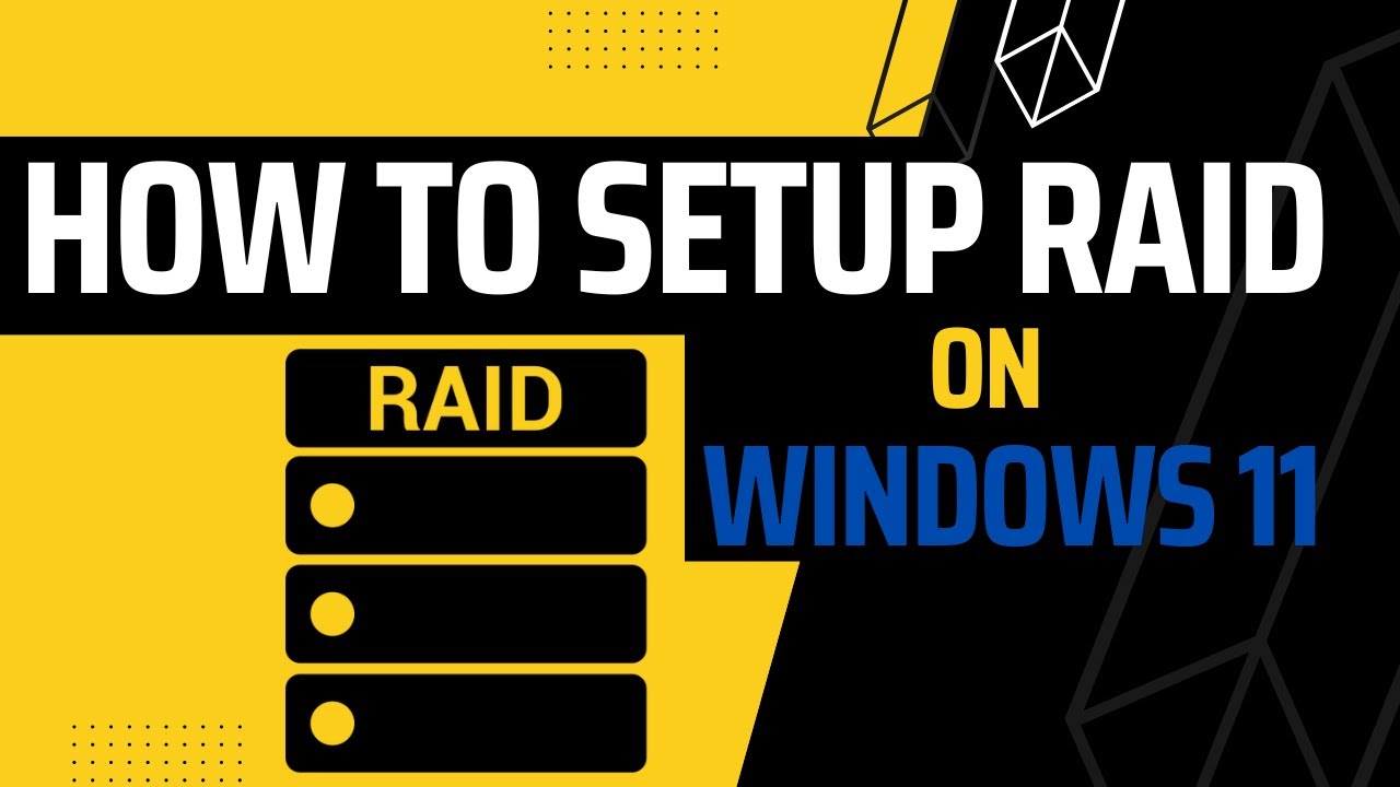 How to Create RAID in Win11 YouTube (Windows 11 Storage Spaces)
