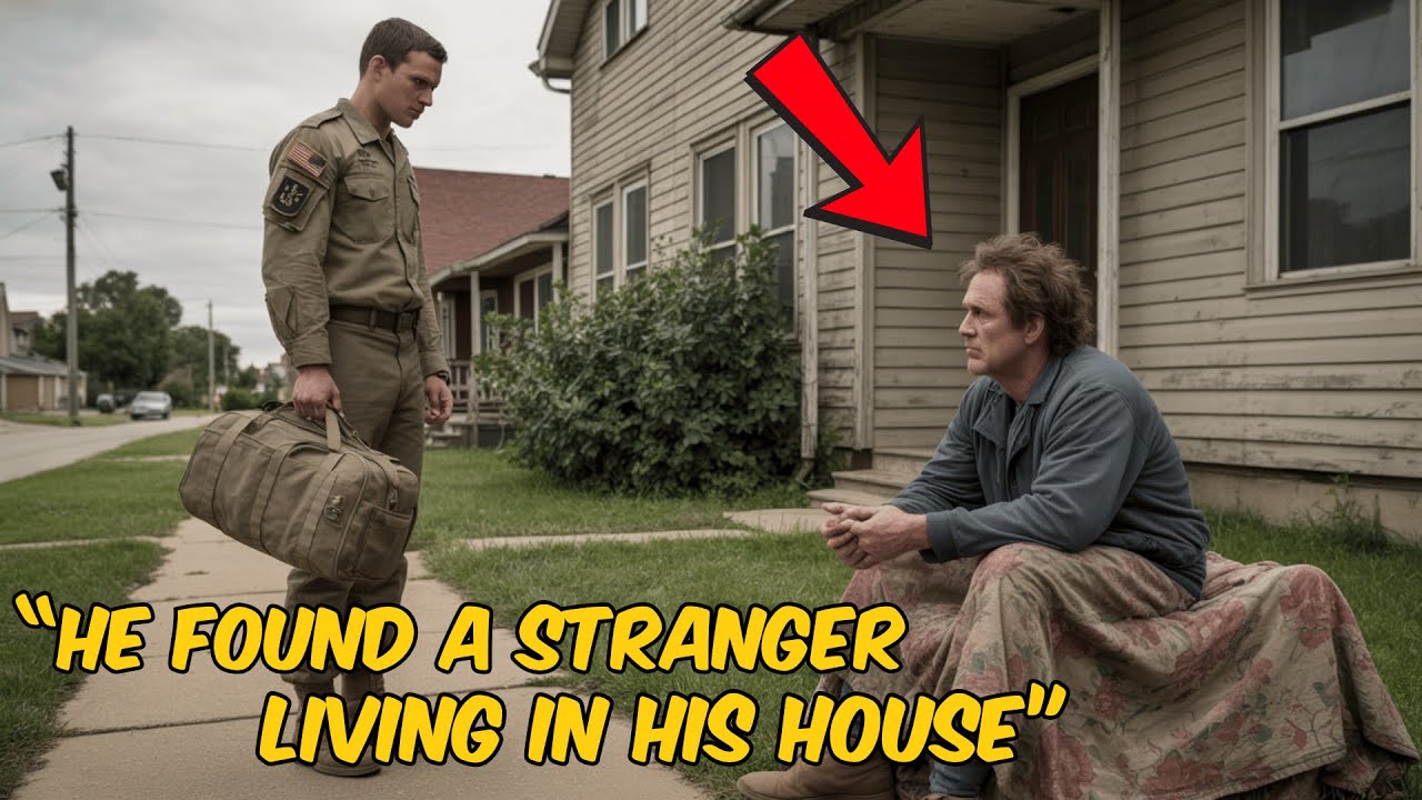 Back from Intense War, Soldier Spots a Homeless Man Standing Right in Front of His Own Doorstep