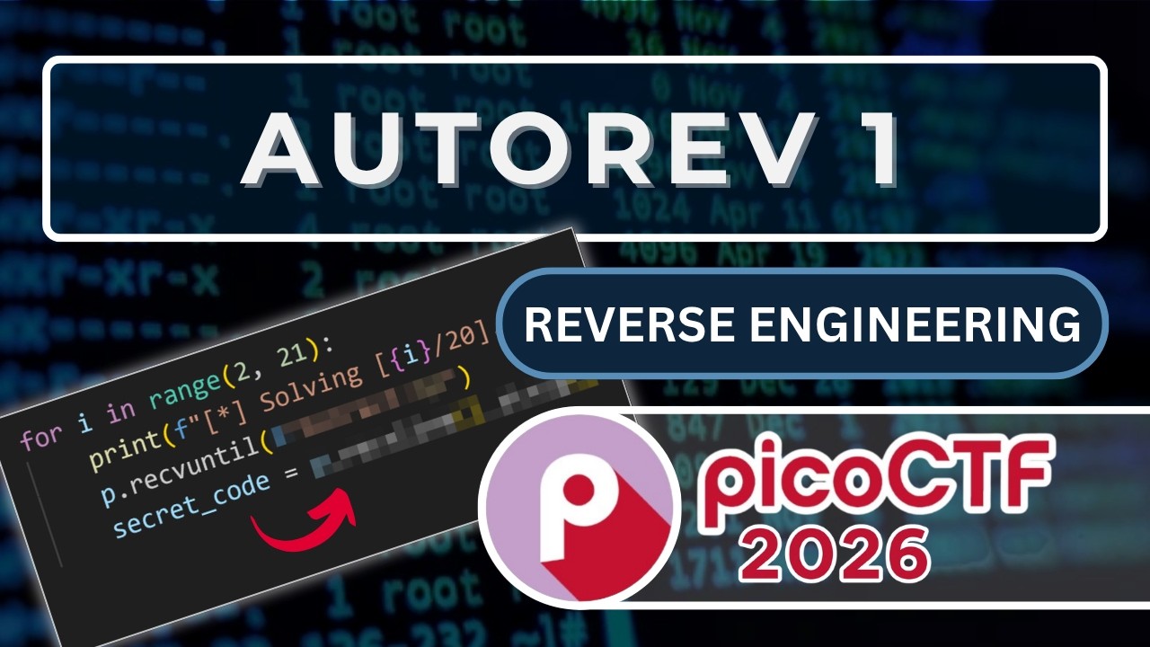Autorev 1 - Bypassing the Reverse Engineering (Pwntools) | picoCTF 2026
