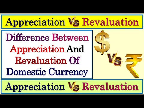 Difference Between Appreciation And Revaluation Of Domestic Currency | Appreciation Vs Revaluation
