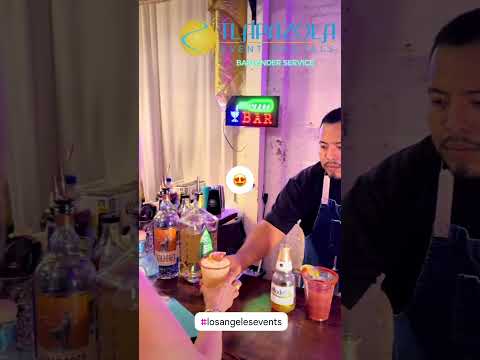 😱😱 Bar tender for Los Angeles Events 💪💪 #eventrentals2024