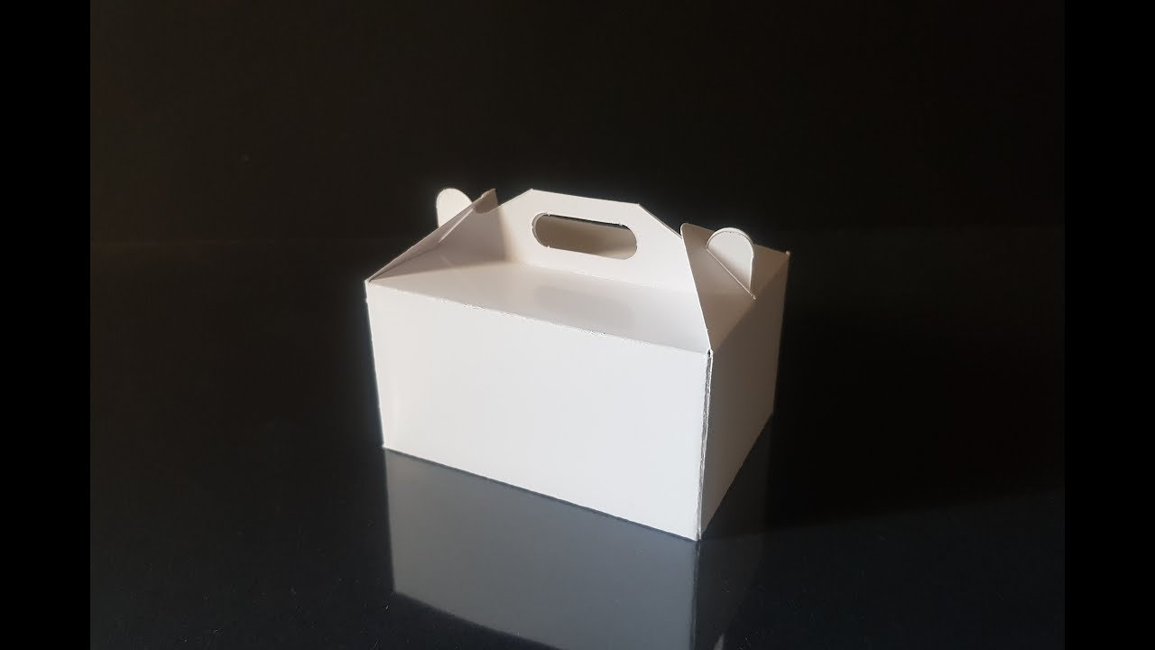 Gift box template svg box cricut , Box with Handle Template, Gift Box SVG, Dxf Cut Files, SVG, DXF