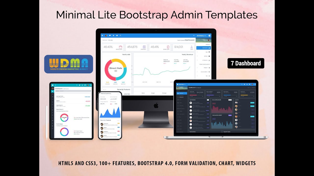 Minimal Lite –  Premium Admin Template With Bootstrap UI Kit