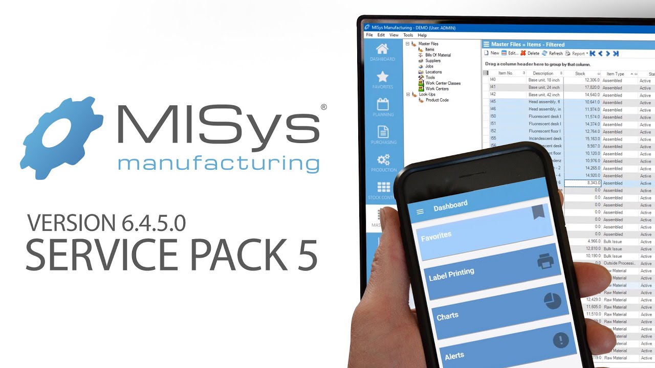 Introducing MISys Manufacturing Service Pack 5
