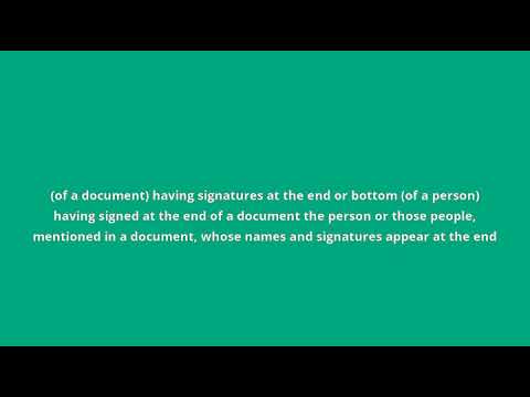 what is the meaning of undersigned