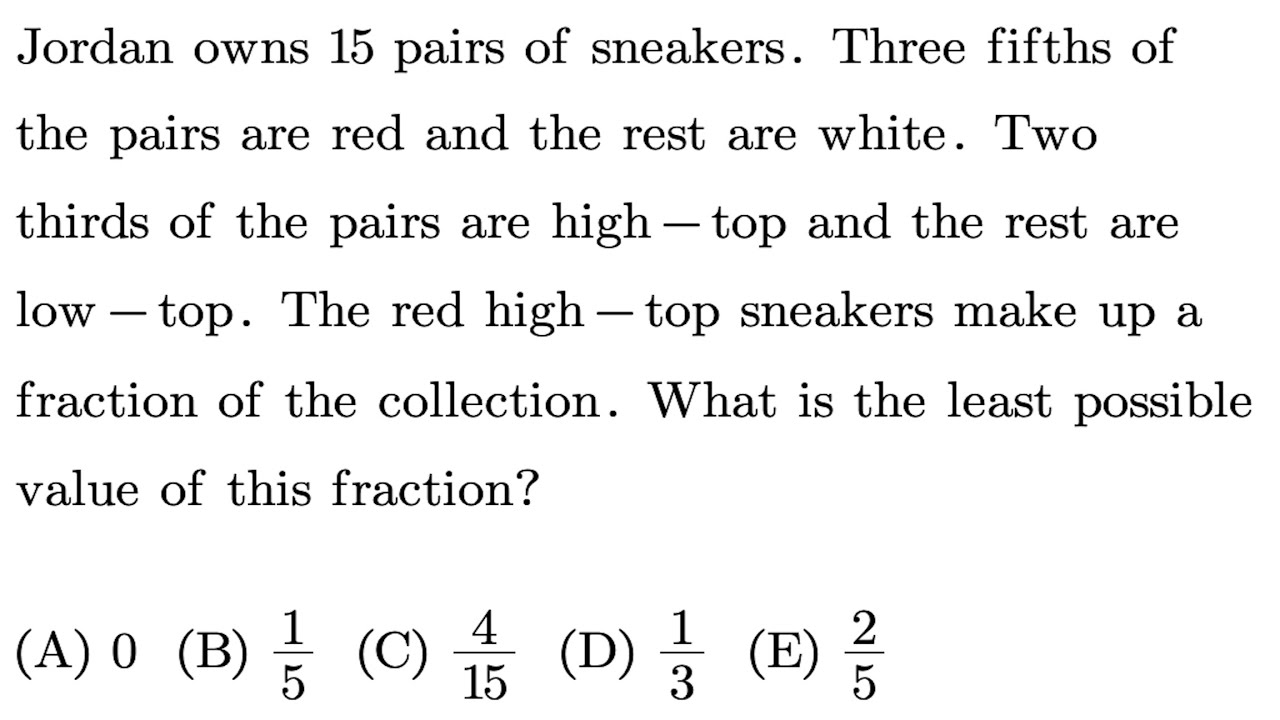 American Math Competition | 8th Grade | 2024 Problem 19