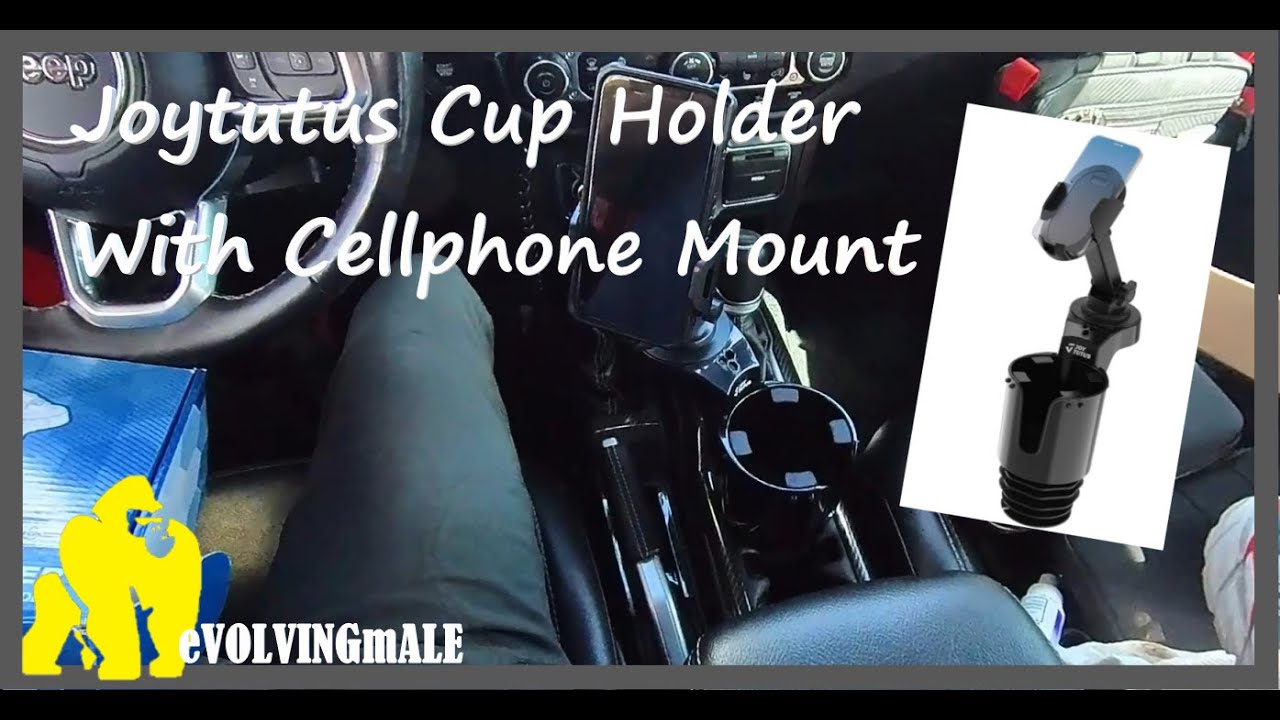 JoyTutus Cup Holder with Cellphone Mount from Amazon