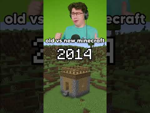 Old vs New Minecraft😱 #reaction
