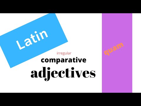 Latin irregular comparative adjectives with quam