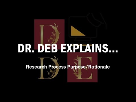Dr Deb Explains: Purpose and Rationale