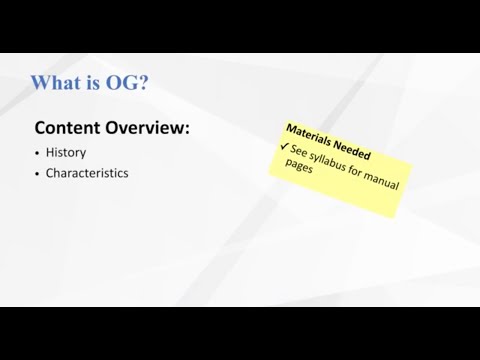 What is OG?