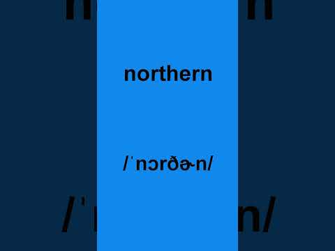 How to pronounce "northern" in American English #americanpronounce #pronouncecorrectly #english