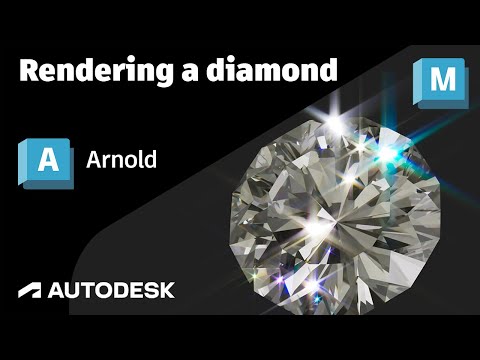 Arnold Tutorial Rendering A Diamond In Maya Arnold 7 4 4 0